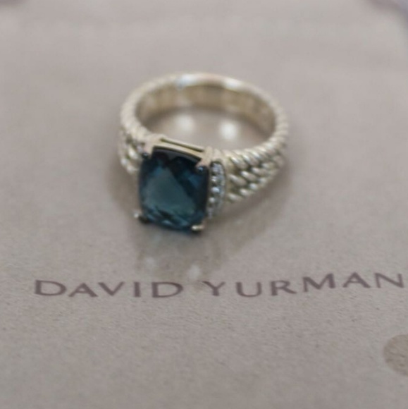 David Yurman | Jewelry | David Yurman Blue Topaz Ring | Poshmark